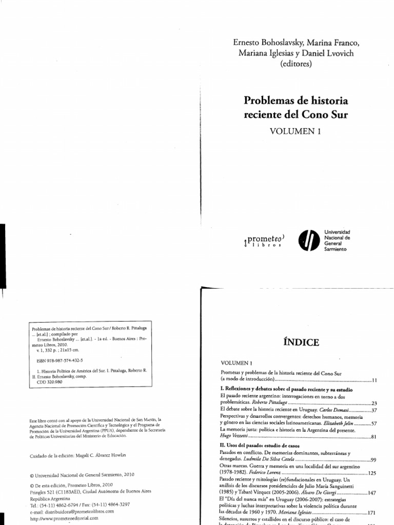 Pittaluga - El Pasado Reciente PDF | PDF