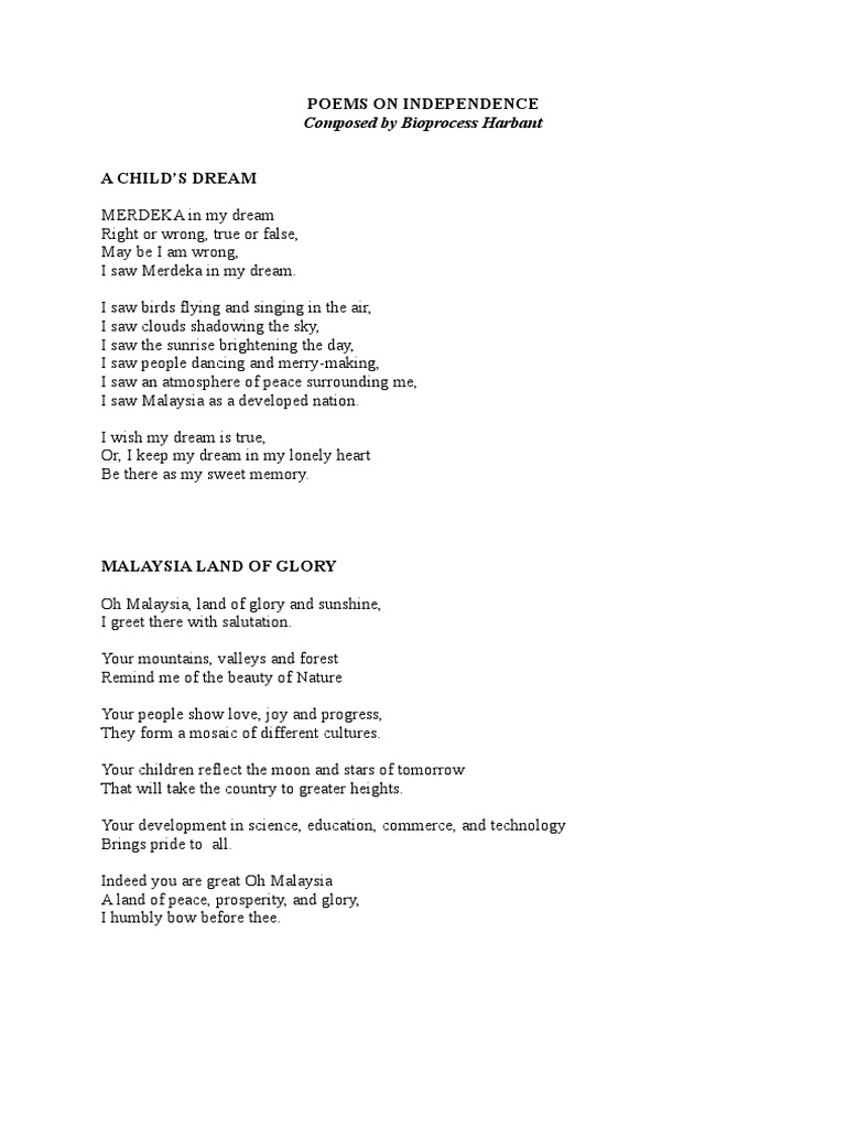 Poems of Independence | PDF