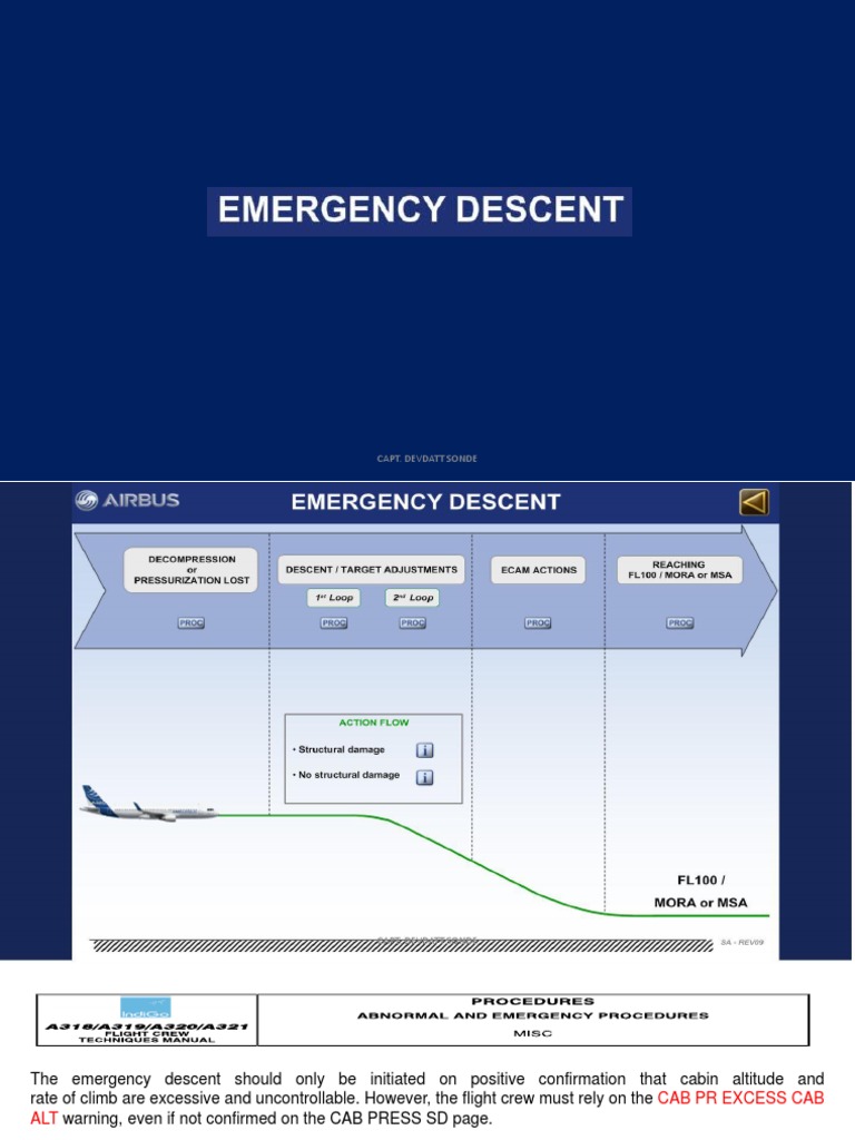 Emergency Descent | PDF | Aircraft | Aerospace