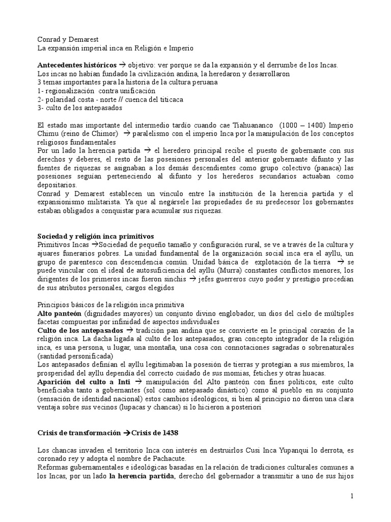 16.conrad y Demarest | Descargar gratis PDF | Imperio Inca | Cultura ...