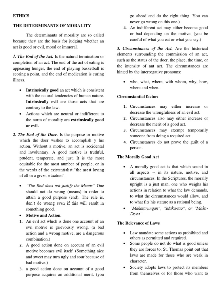 ETHICS Reviewer | PDF | Courage | Conscience ETHICS Reviewer | PDF | Courage | Conscience