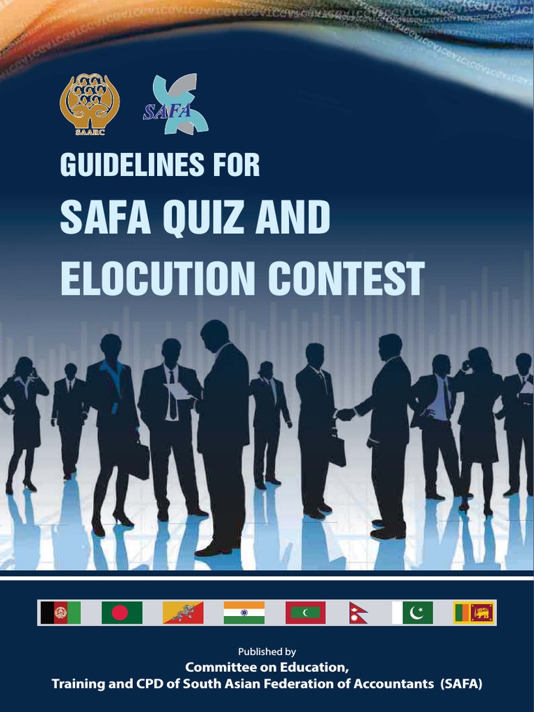 SAFA Quiz and Elocution Contest Guidelines | PDF | Question | Multiple ...