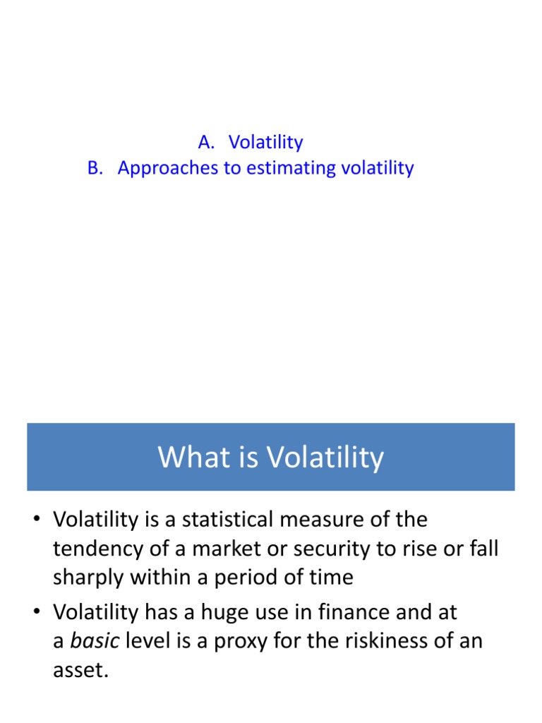 Volatility Measurement Methods | PDF | Volatility (Finance) | Moving ...