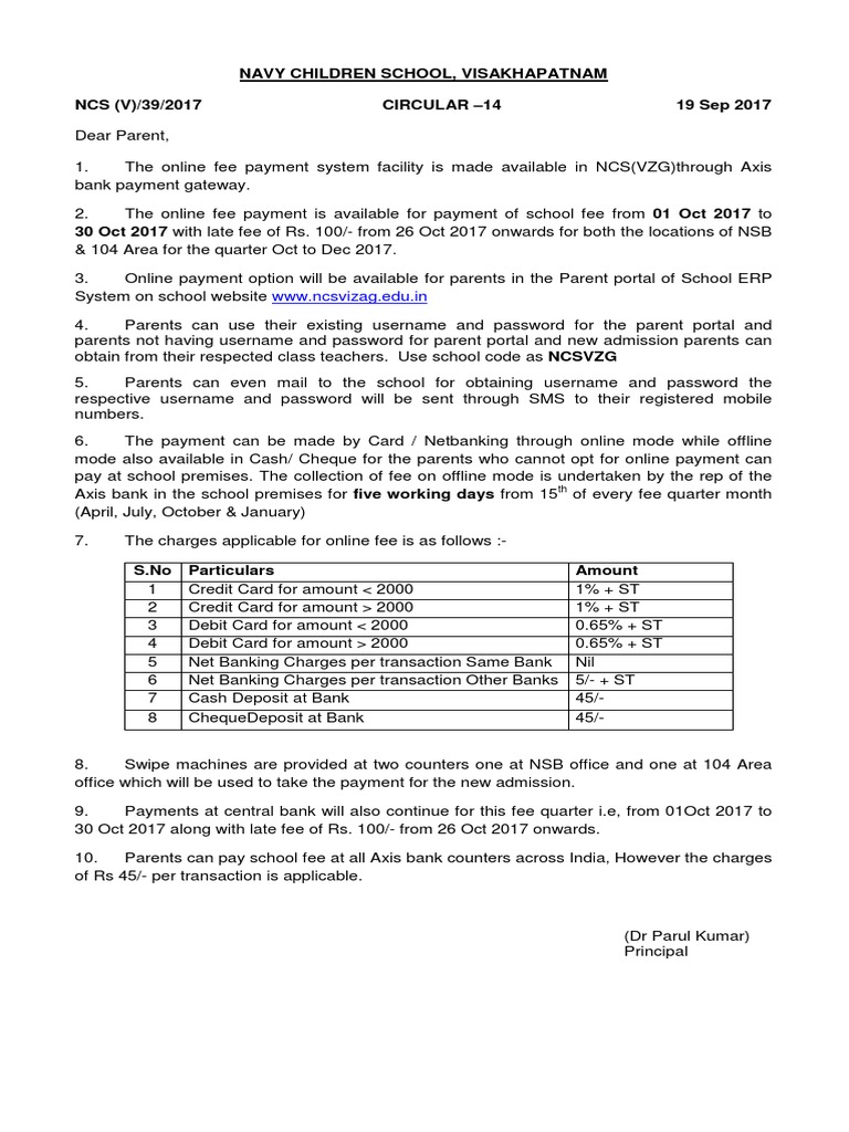 Fee Status | PDF | Payments | Debit Card