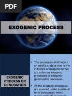 Earth and Life Science: Lesson 4 Exogenic and Endogenic Process | PDF | Weathering | Rock (Geology)
