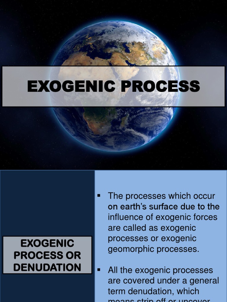 Exogenic Process | PDF | Weathering | Landslide