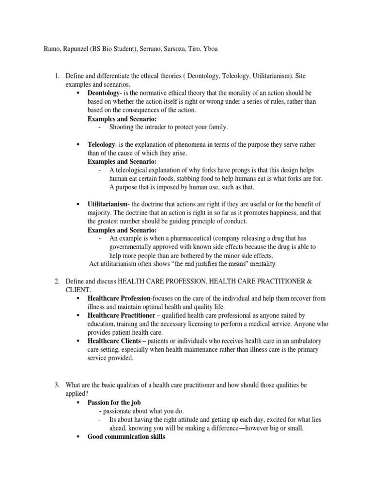 Bioethics - On Nursing | Download Free PDF | Patient | Health Professional