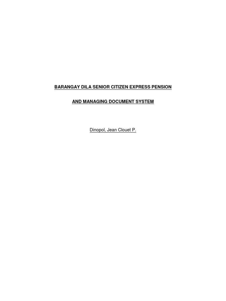 Sinior Citizen Profiling | PDF | Health Care | Databases