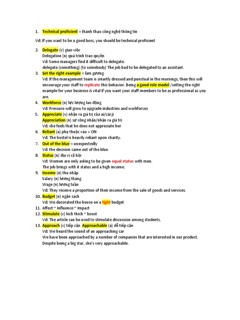 Vocab Toeic Speaking Writing | PDF