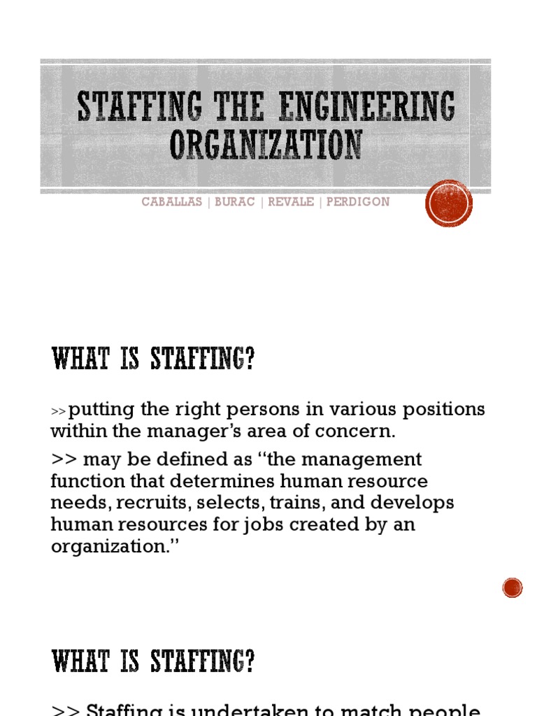 Staffing Strategies for Engineering Teams | PDF | Time Series | Test ...