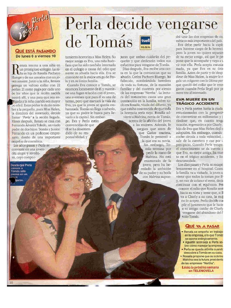 Resumenes de La Telenovela Perla Negra 1 PDF | PDF