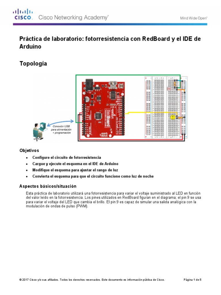 2.2.3.2 Lab - Photo Resistor Using RedBoard and Arduino IDE | PDF ...