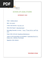 Law Internship Report: 28 Days at Court | PDF | Advocate | Judge