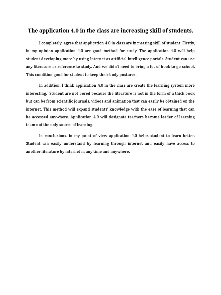 The Application 4.0 in The Class | PDF | Social Science