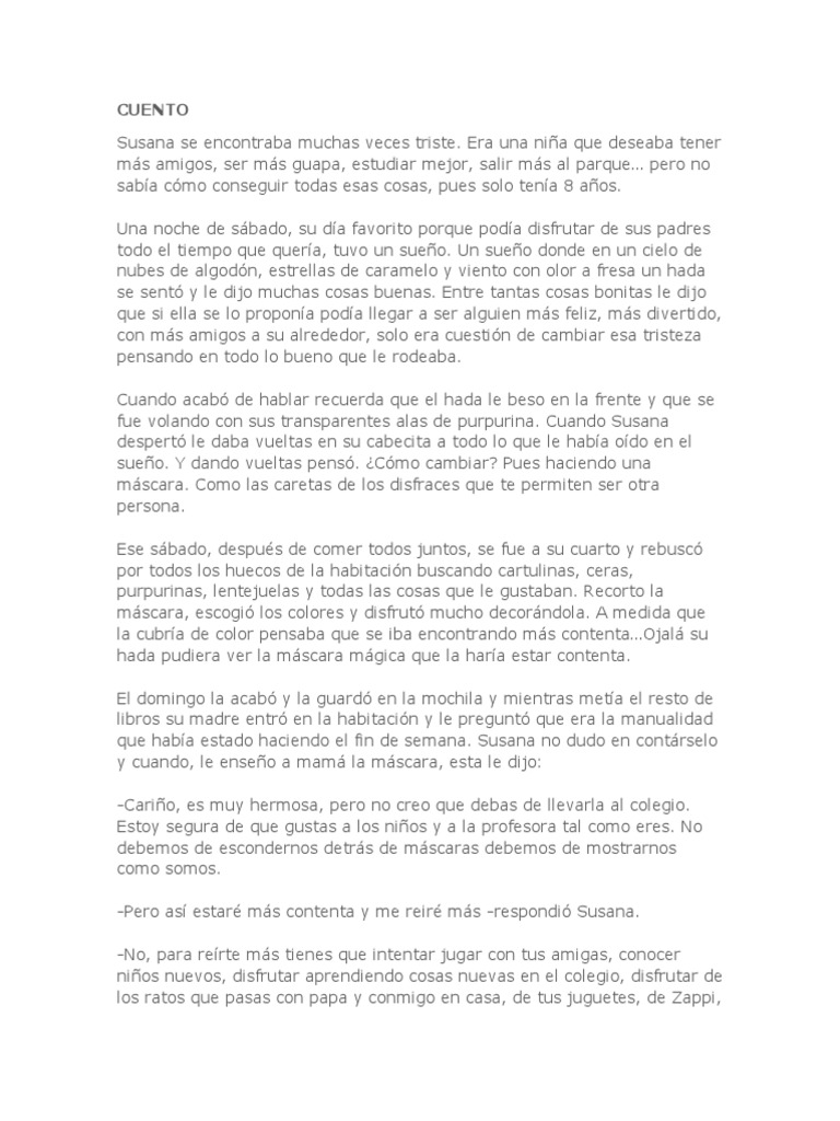 Cuento Autoestima | PDF