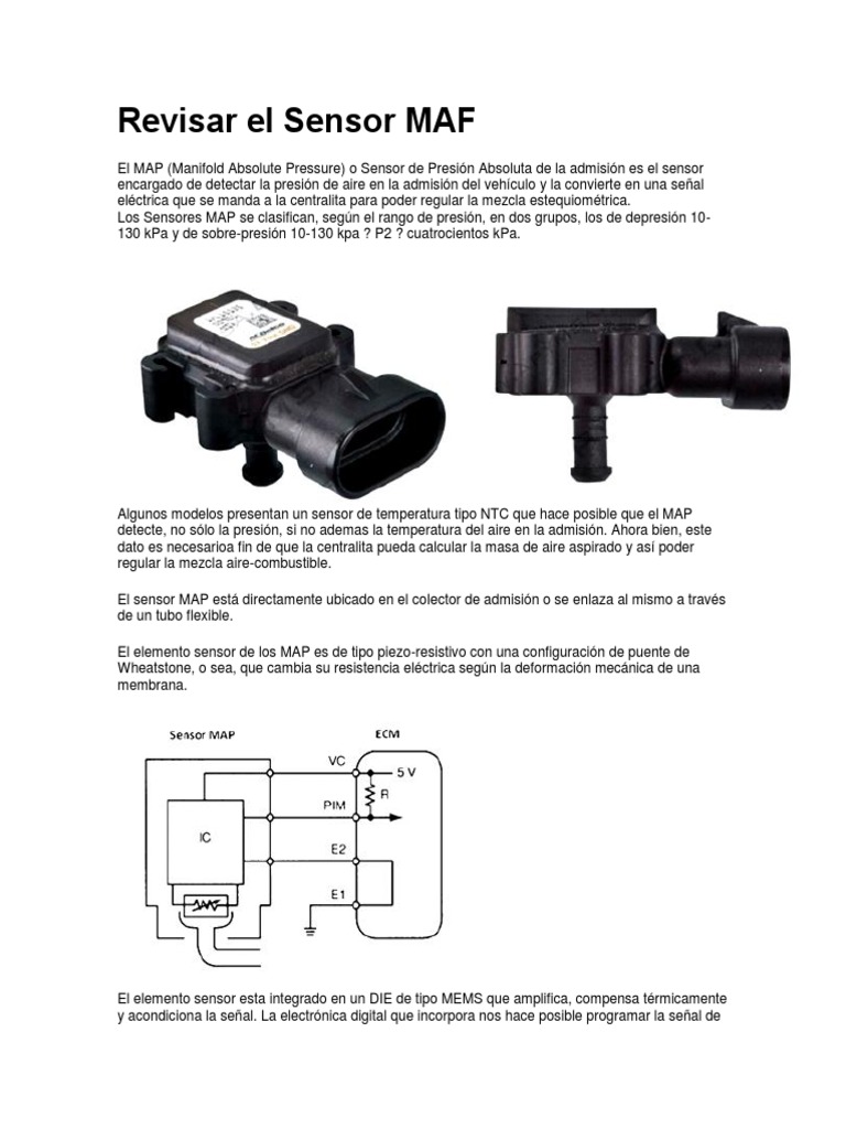 Revisar El Sensor MAF | PDF | Sensor | Electrónica