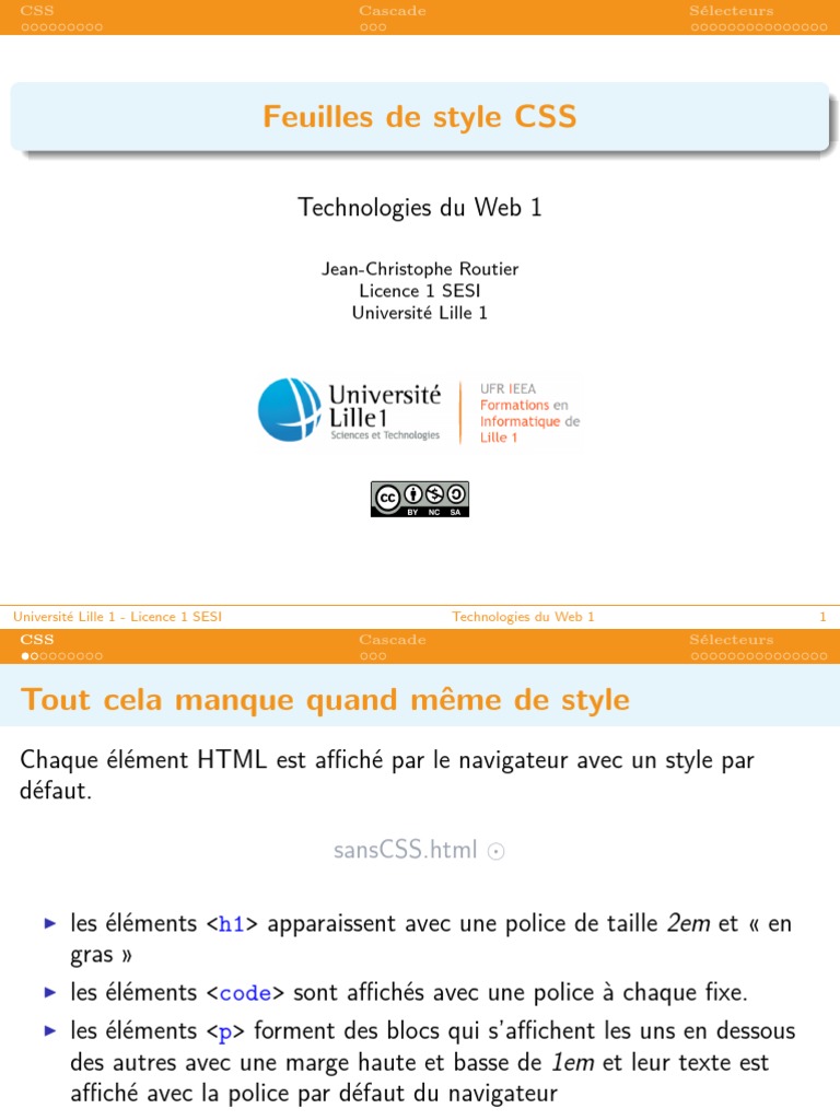 CSS PDF | PDF | Feuilles de style en cascade | Html