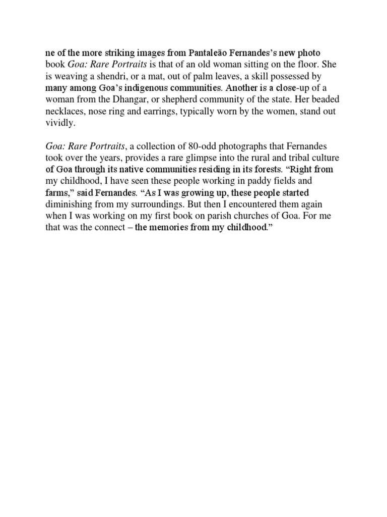 Goa: Rare Portraits, A Collection of 80-Odd Photographs That Fernandes ...
