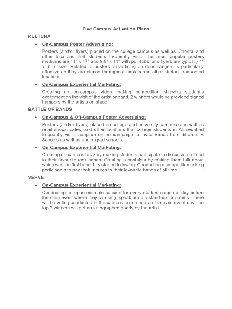 Campus Engagement Strategies | PDF | Social Science