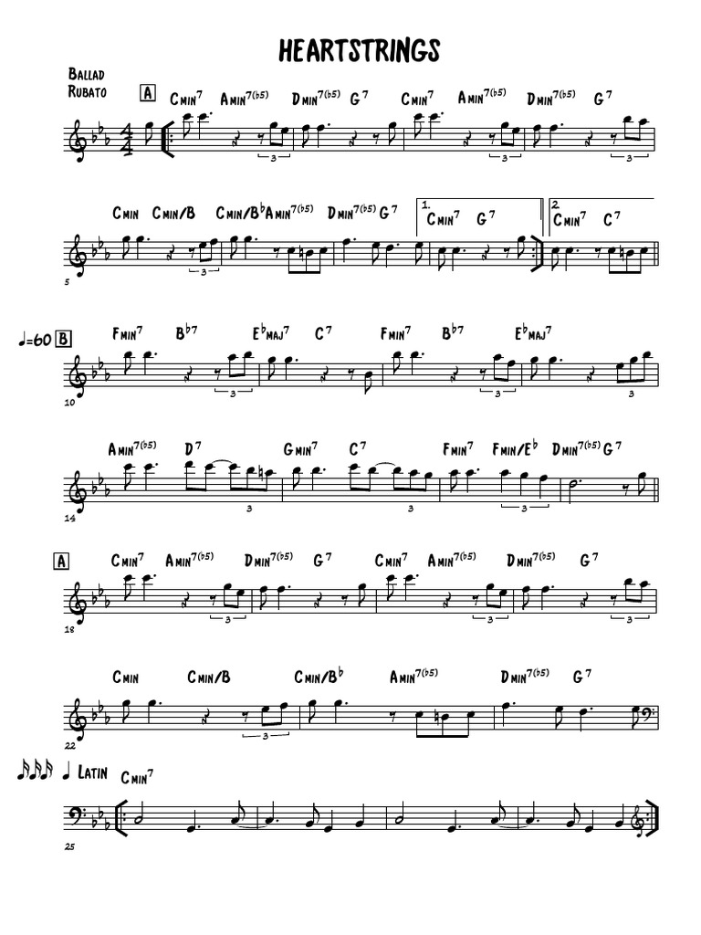 Heartstrings Ballad Sheet Music | PDF