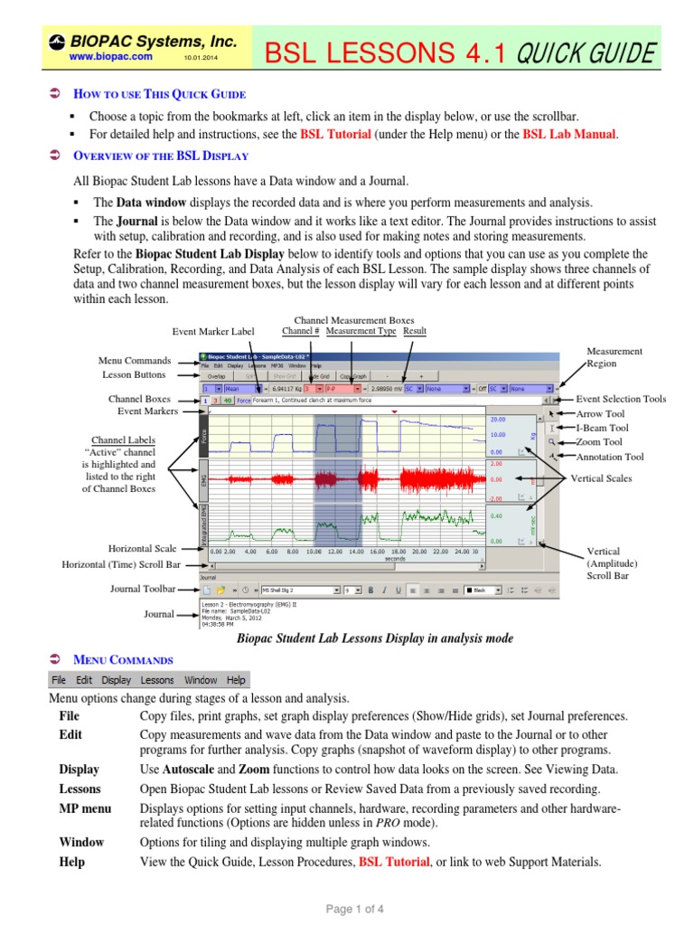 BSL Quick Guid | PDF | Menu (Computing) | Computer File