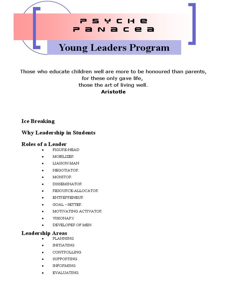 Students Leadership Program DPS Gurgaon | PDF