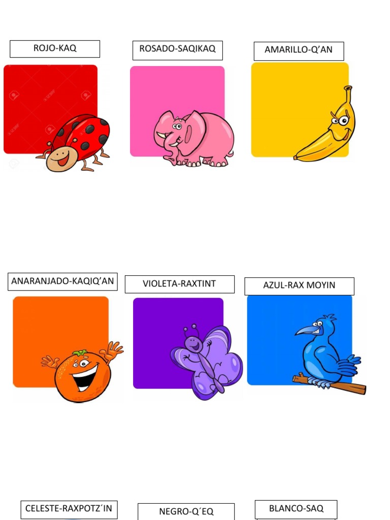 Colores en Qeqchi | PDF