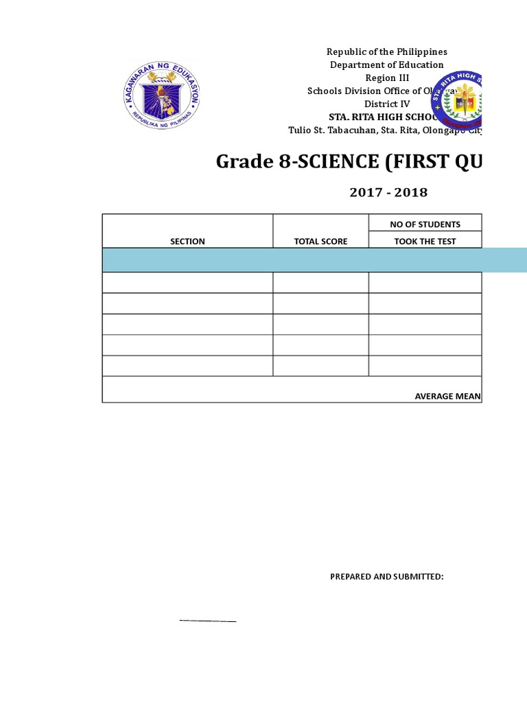 Grade 8-Science (First Quarter) | Download Free PDF | Philippines ...