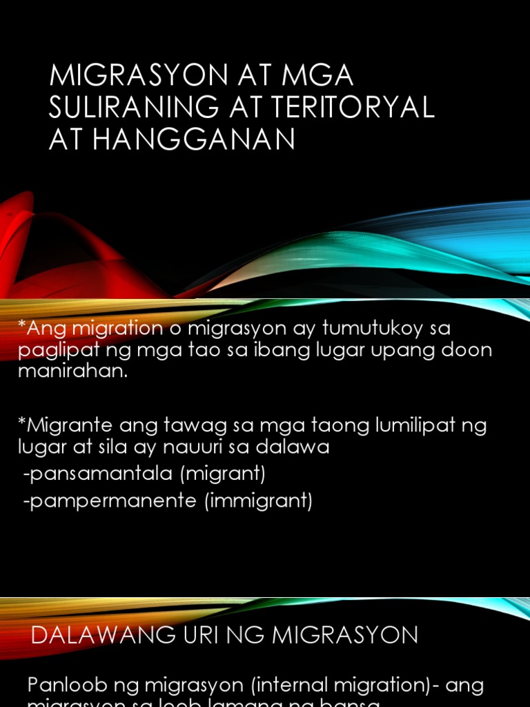 Migrasyon | PDF