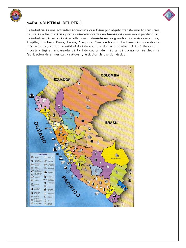 Mapa Industrial Del Perú | PDF