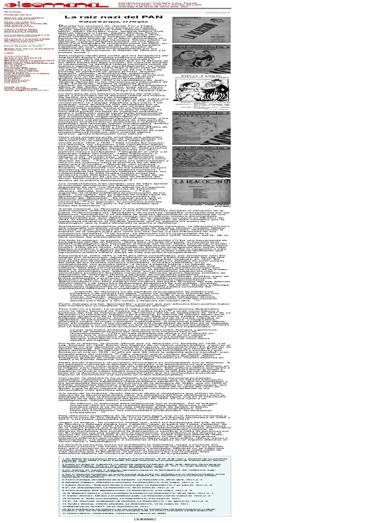 La Raíz Nazi Del PAN | PDF | Alemania nazi | Fascismo