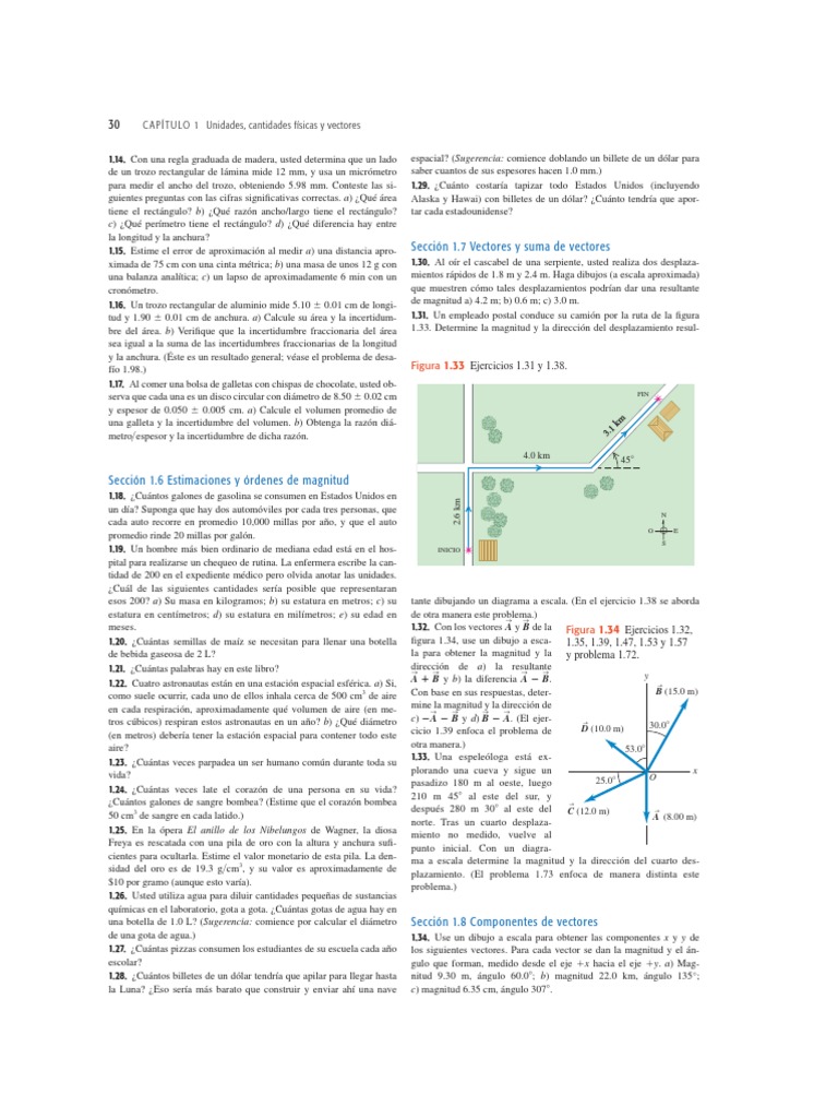 30-31 Ejercicios Vectores | PDF | Vector Euclidiano | Álgebra lineal