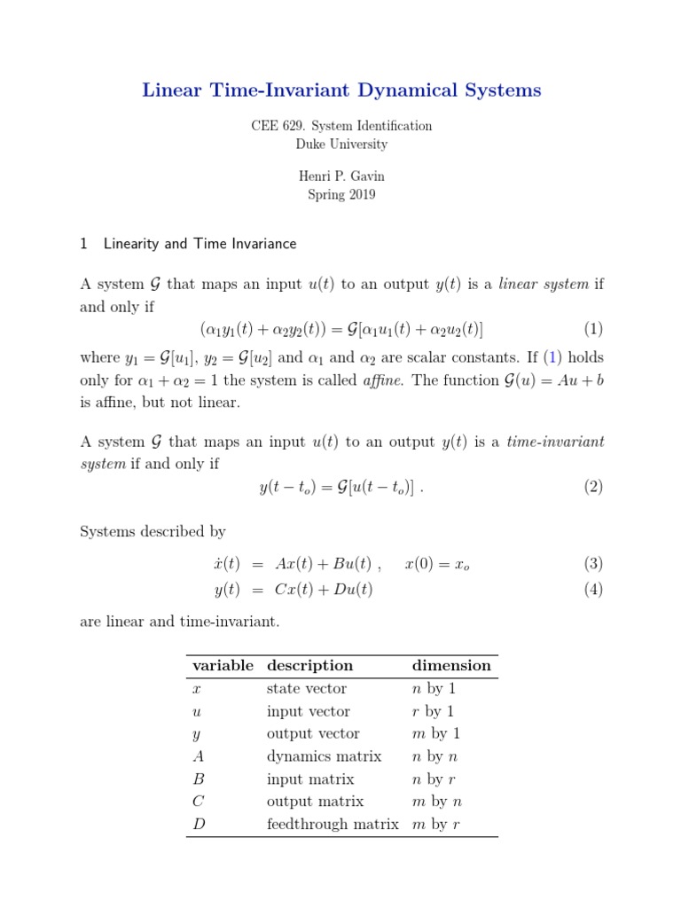 LTI | PDF | Eigenvalues And Eigenvectors | Stability Theory