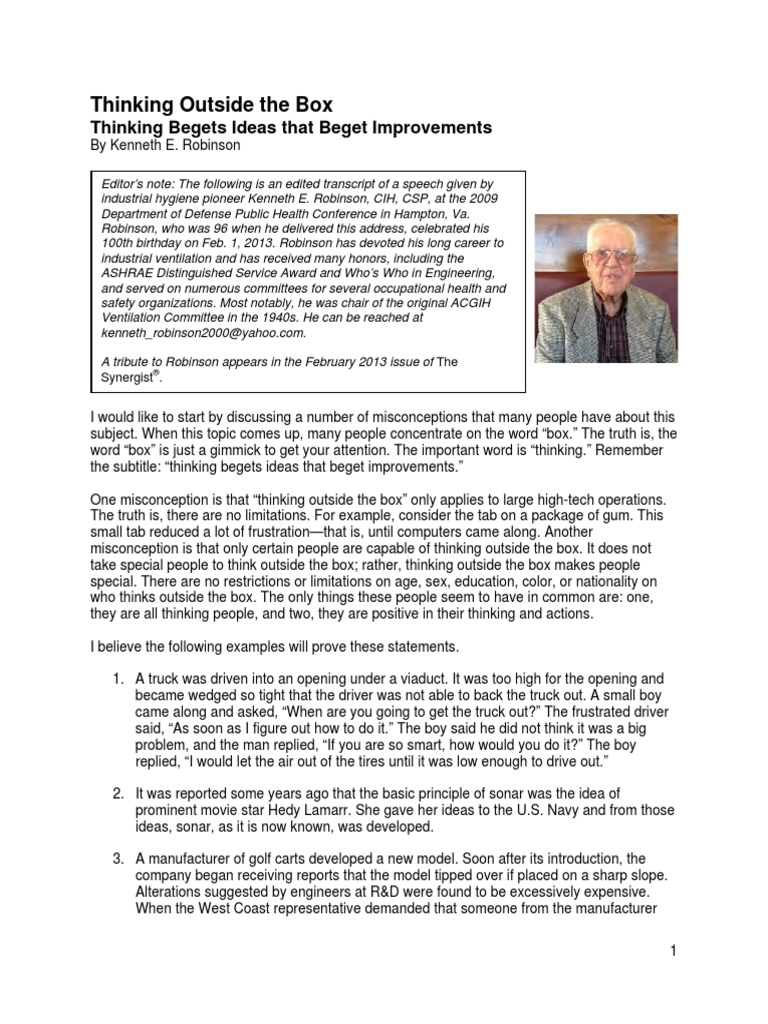 Thinking Outside The Box | PDF | Relative Humidity | Humidity