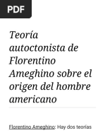 Afiche de La Teoría Autoctonista | PDF