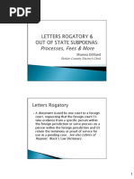 Letter Rogatory Facts | PDF | Service Of Process | Evidence (Law)
