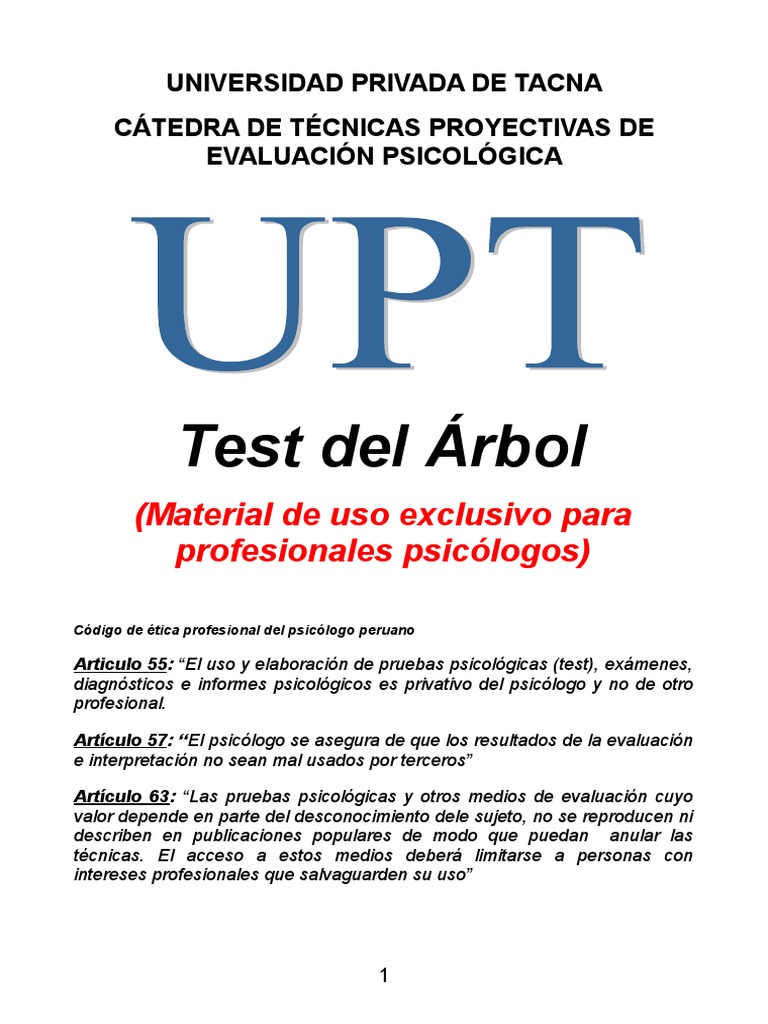 Test Del Arbol Coregido | PDF | Arboles | Dibujo