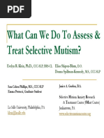 Selective Mutism Questionnaire | PDF | Youth | Social Institutions