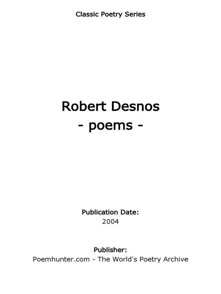 Robert Desnos - Poems | PDF | Surrealism | Nature