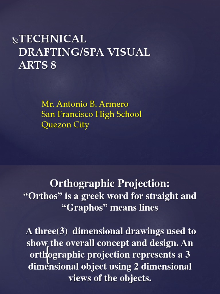 Orthographic Projection For Lrms | PDF | Perspective (Graphical) | Projective Geometry
