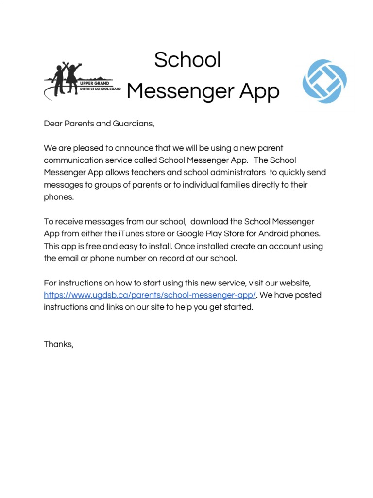 School Messenger Parent Form | PDF | Google Play | Embedded Linux ...