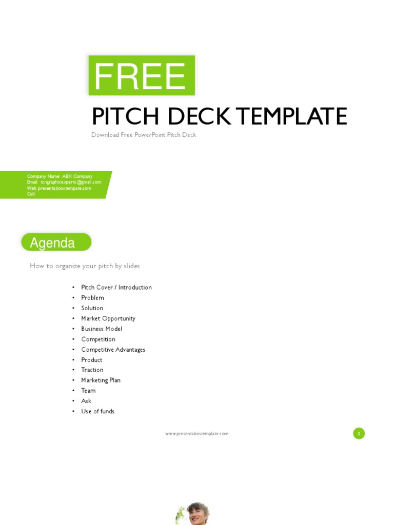 10 Slides Free Pitch Deck Template | PDF