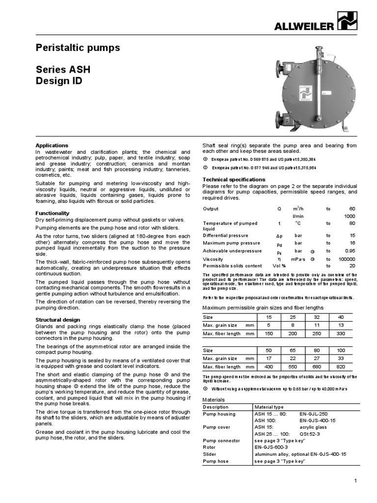 Ficha Técnica Bomba Peristáltica | PDF | Pump | Liquids