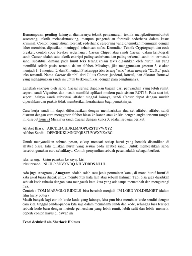 Contoh Kasus Pembunuhan | PDF