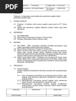 12 Contoh SOP Produksi | PDF