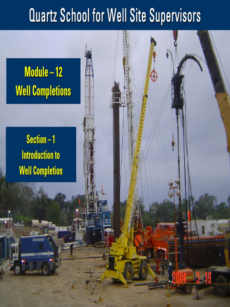 01 Introduction To Well Completions PDF | PDF | Casing (Borehole ...