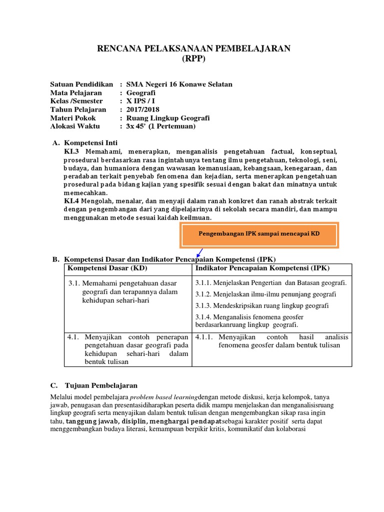 RPP Ruang Lingkup | PDF | Karier & Perkembangan | Seni