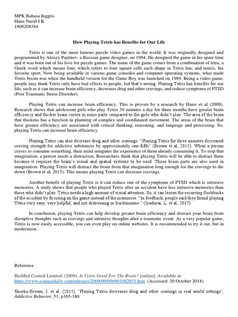 How Playing Tetris Provides Cognitive Benefits and Reduces Symptoms of ...