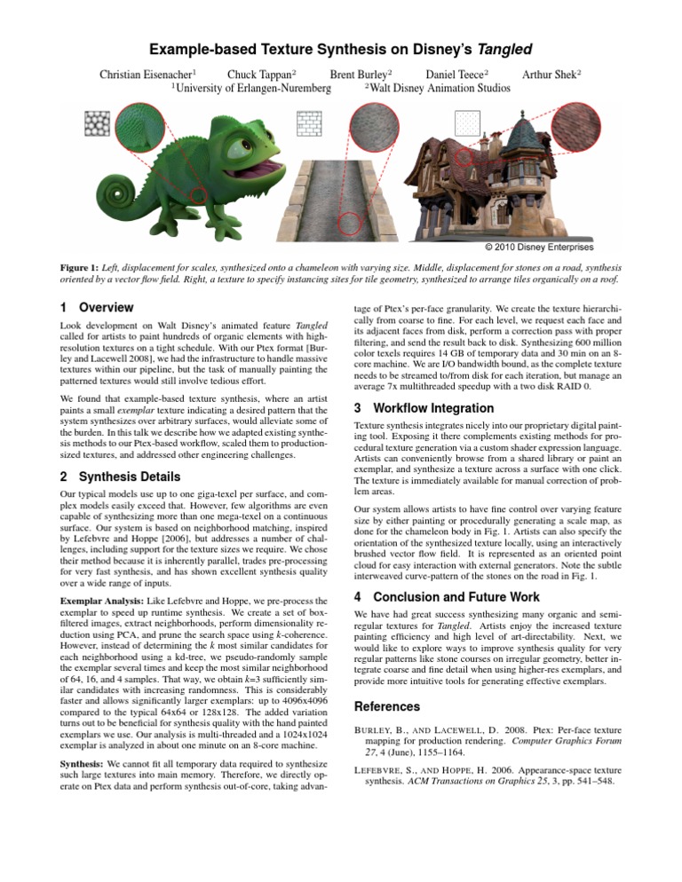 Texture Synthesis for Disney's Tangled | PDF | Texture Mapping ...