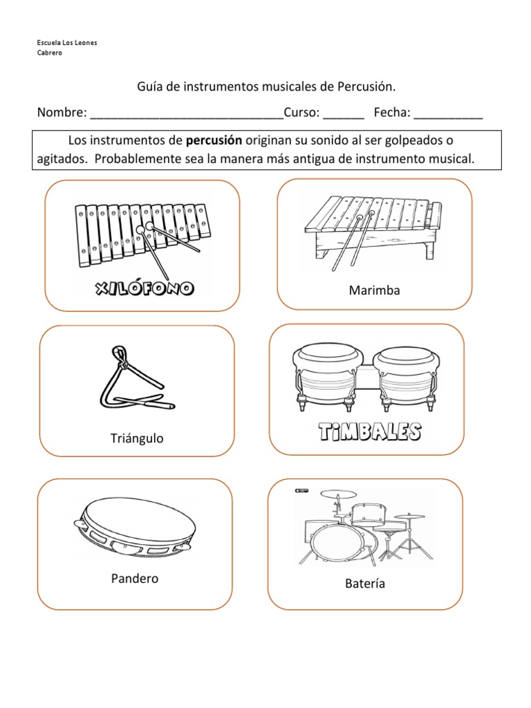 Guia Instrumentos de Percusion | PDF